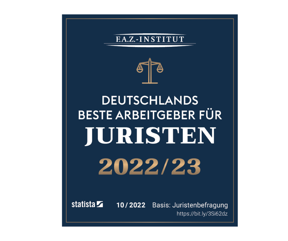 F.A.Z-Ranking: Raue unter den Top 3 der besten Arbeitgeber für Juristen ...