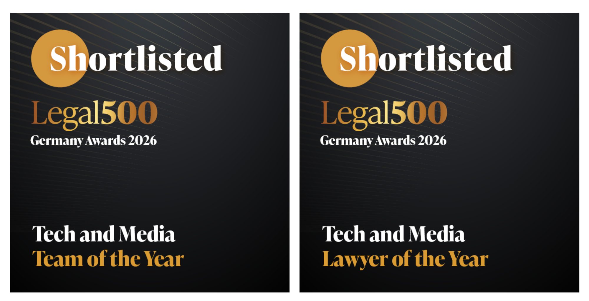RAUE erneut auf der Shortlist der LEGAL 500 GERMANY AWARDS 2026